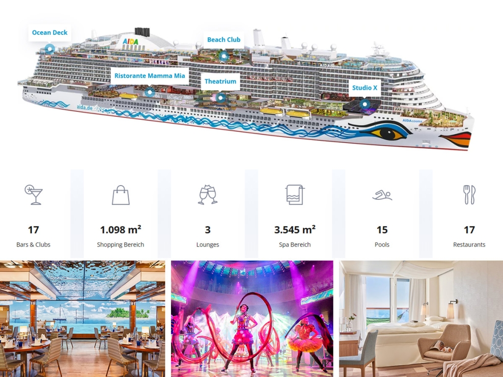 AIDAcosma-Mittelmeer-Kombi - Kreuzfahrt + Hotel auf Mallorca